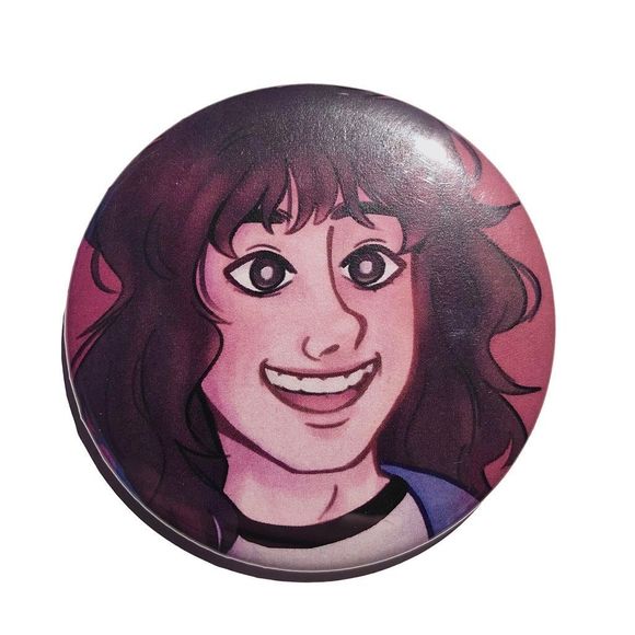 No Brand | Art | Stranger Things Eddie Munson Button Pin | Poshmark